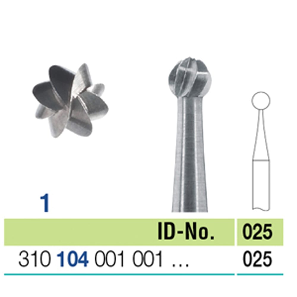 Ela Steel Bur HP Round Fig 1