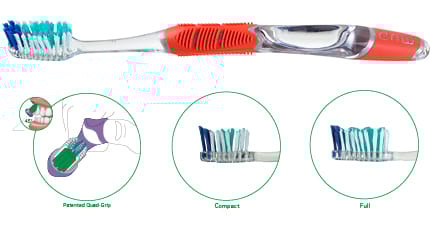 Gum Technique Plus T/Brush Medium Compact with no Cap/Tray/Packer ...